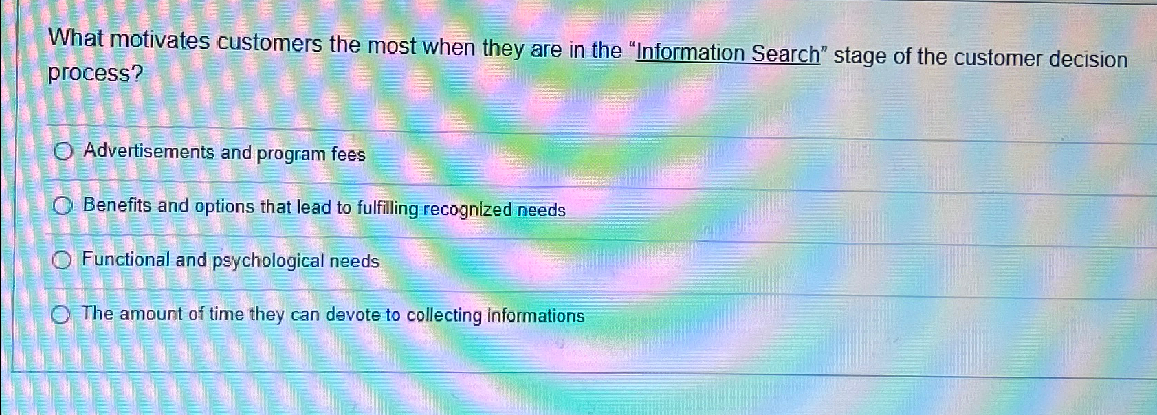 Solved What motivates customers the most when they are in | Chegg.com