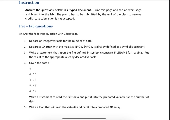 Solved Instruction Answer the questions below in a typed | Chegg.com