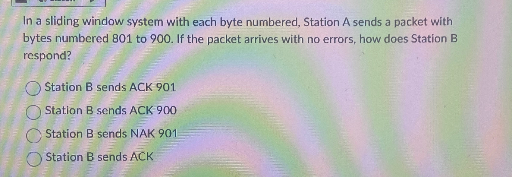 Solved In a sliding window system with each byte numbered, | Chegg.com