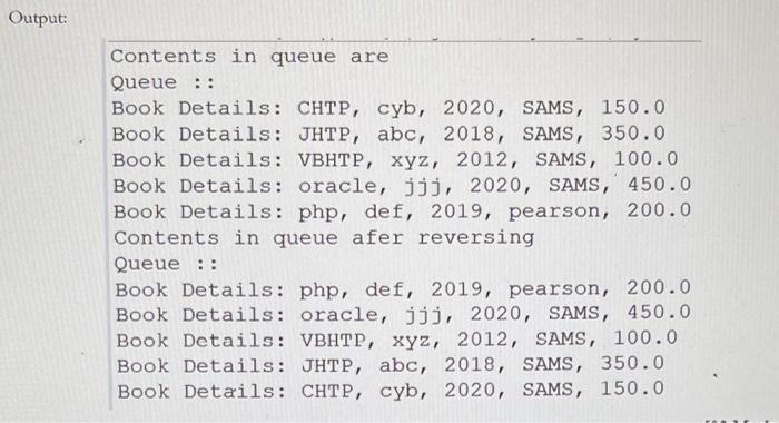 Solved 2. Convert the Queue to Generic implementation | Chegg.com