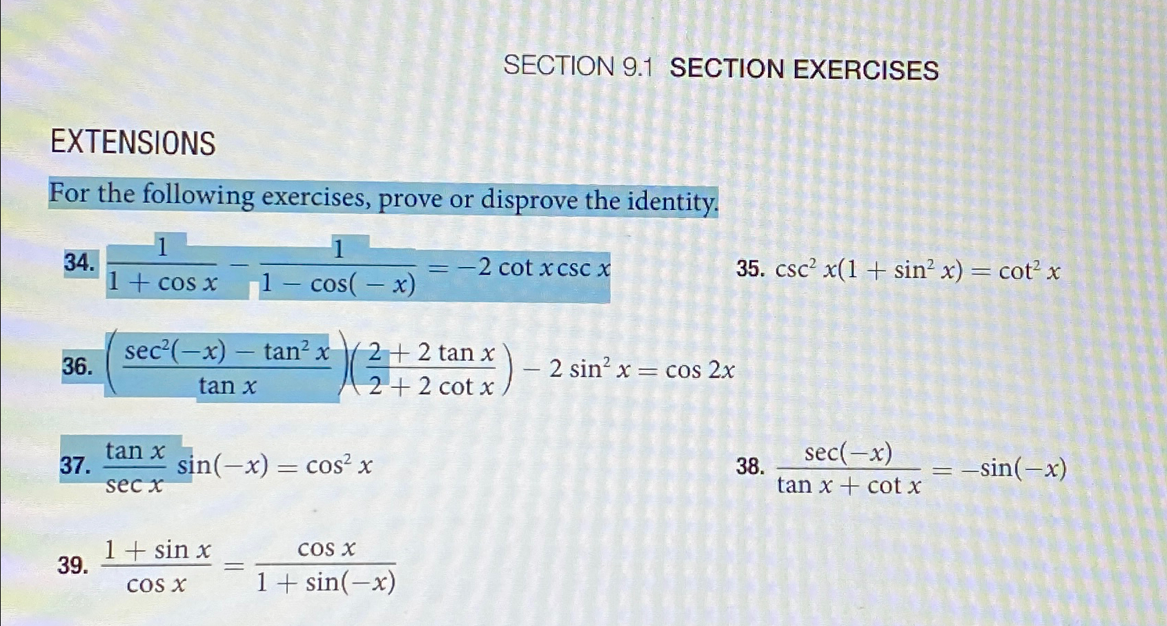 Solved SECTION 9.1 ﻿SECTION | Chegg.com