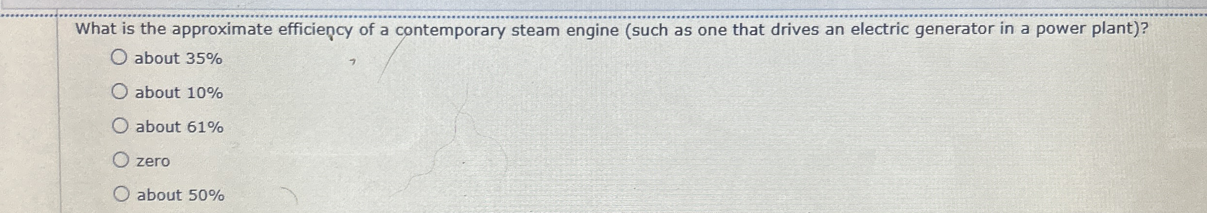 Solved What is the approximate efficiency of a contemporary | Chegg.com