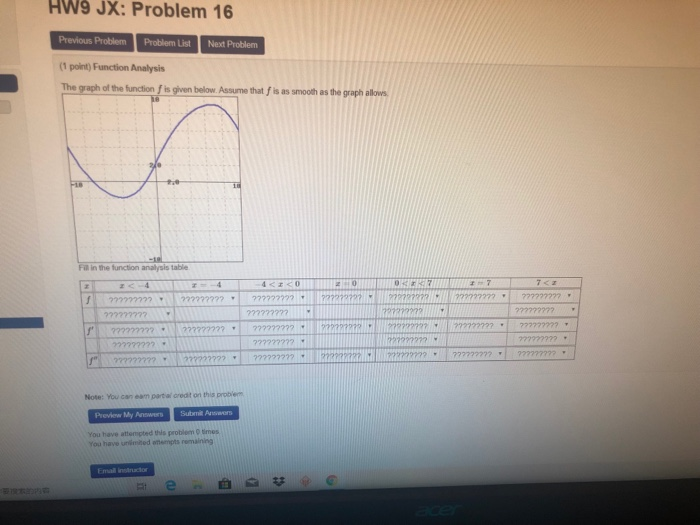 Solved HW9 JX: Problem 16 Previous Problem Problem List Nest | Chegg.com