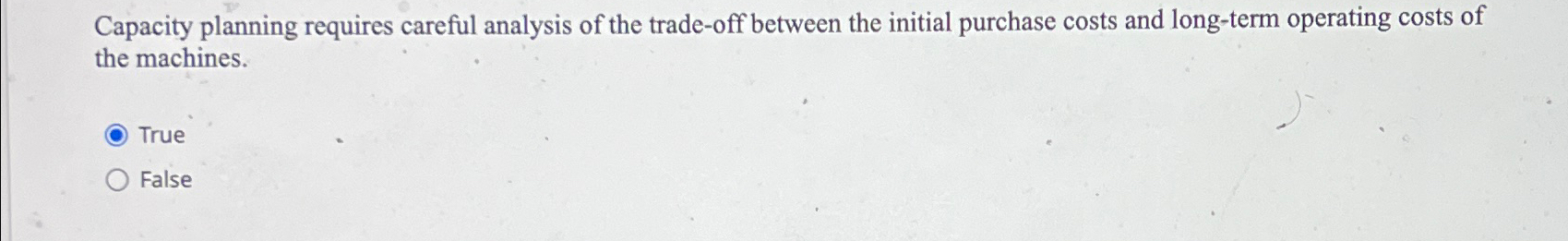 Solved Capacity planning requires careful analysis of the | Chegg.com