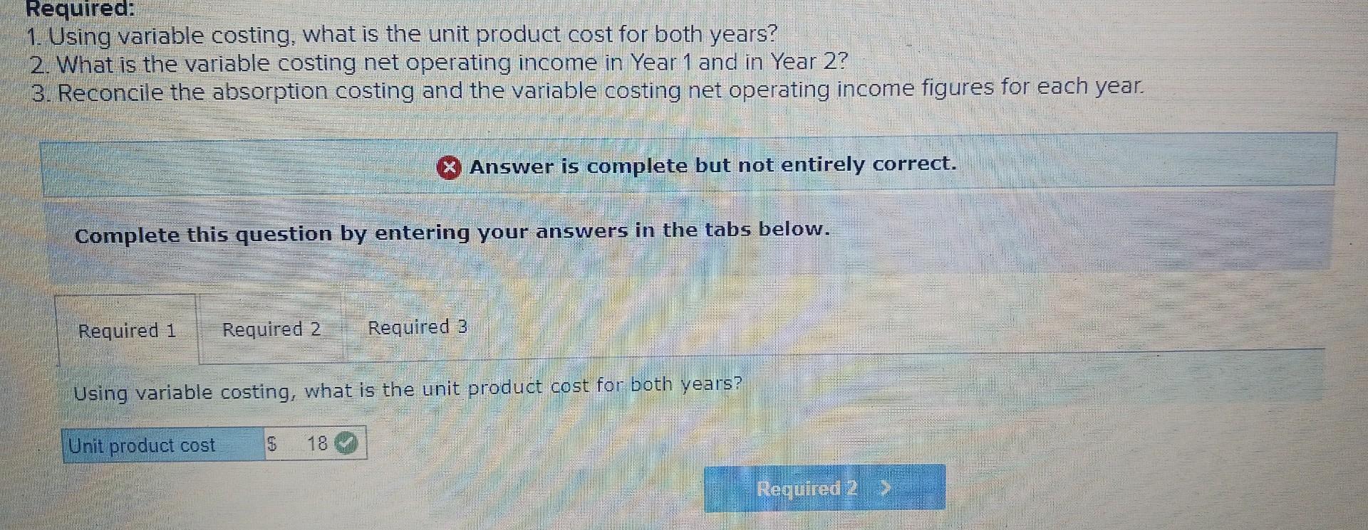 Solved Problem 6-19 (Algo) Variable Costing Income | Chegg.com