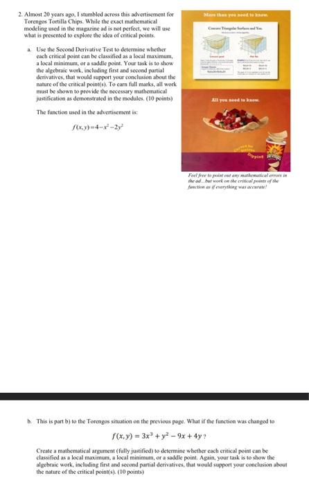 Solved 2. Almost 20 years ago, I stumbled across this | Chegg.com