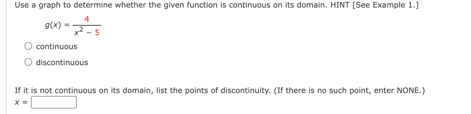 Solved Use a graph to determine whether the given function | Chegg.com
