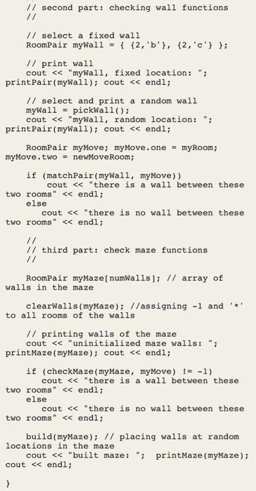 Solved Need help in C++. Need to write the function | Chegg.com