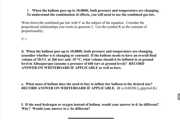 Worksheet 5.a Pressure measurement and gas laws: | Chegg.com
