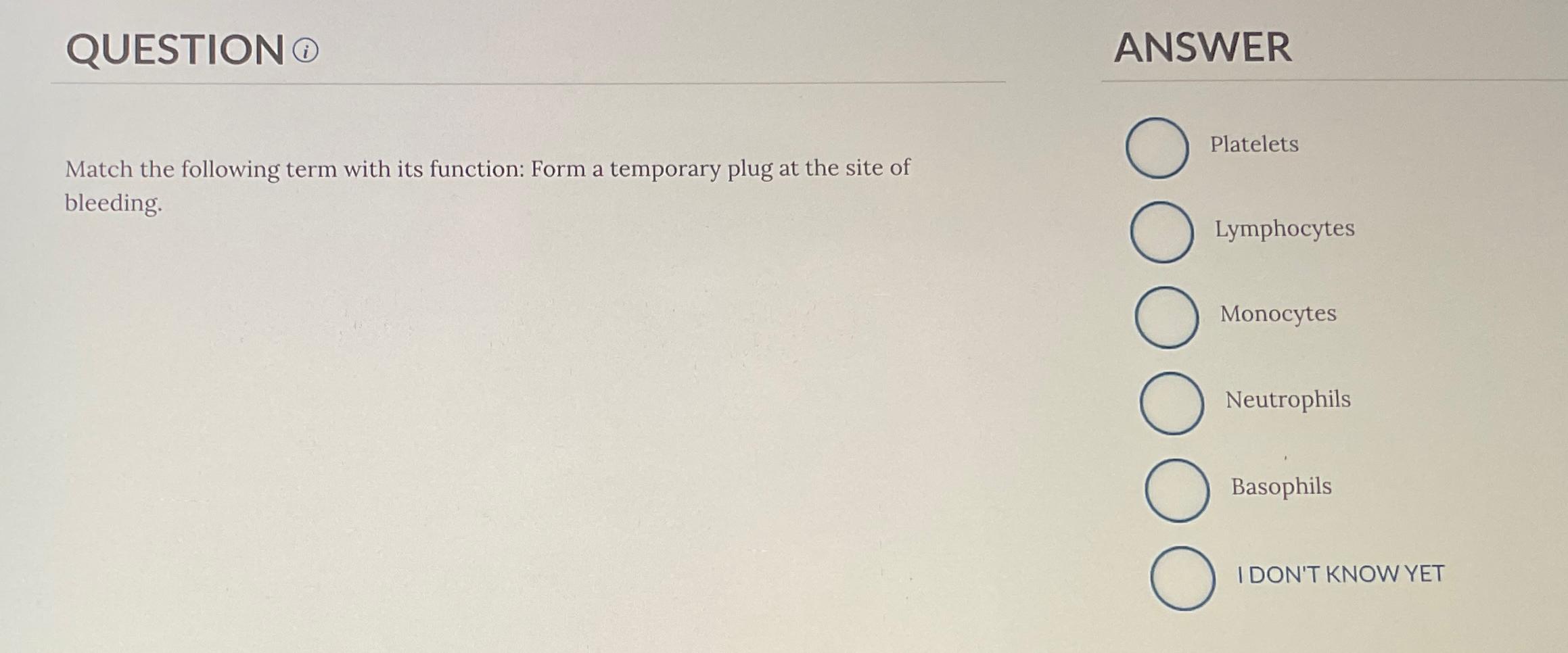 Solved QUESTIONANSWERMatch the following term with its | Chegg.com