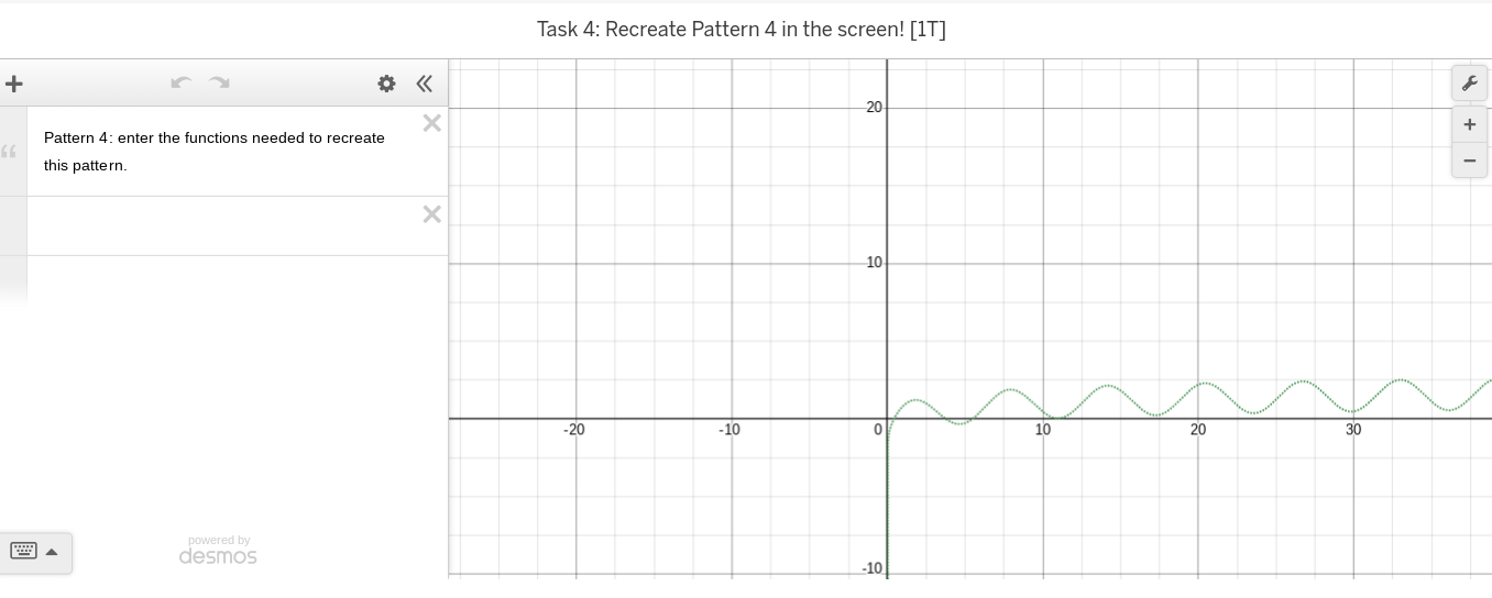 Solved Task 4: Recreate Pattern 4 ﻿in the screen! | Chegg.com