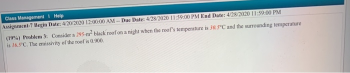 Solved Class Management | Help Assignment-7 Begin Date: | Chegg.com