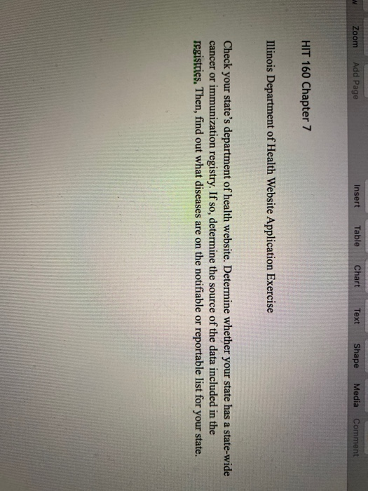 Solved Zoom Add Page Insert Table Chart Text Shape Media | Chegg.com