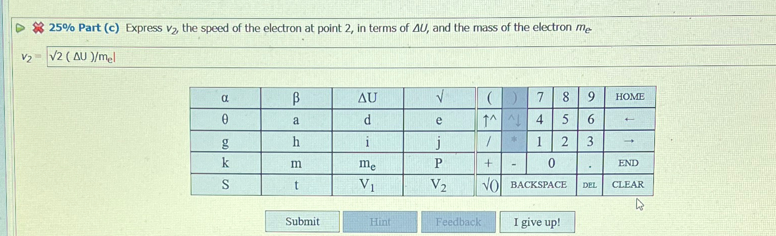 Solved B%) ﻿Problem 6: Consider two points in an electric | Chegg.com