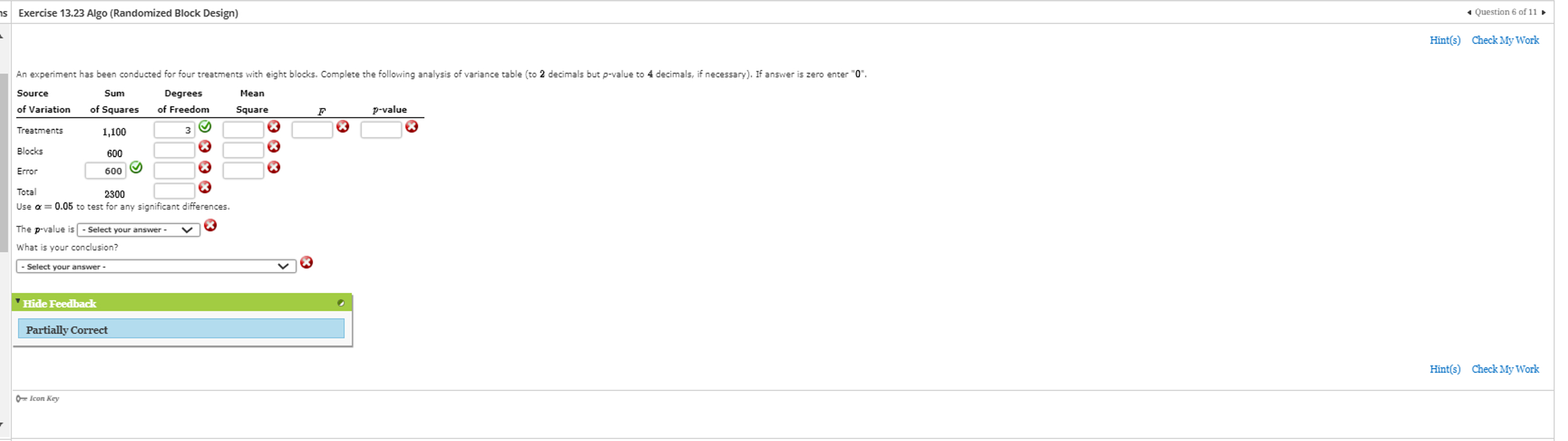 Solved Exercise 13.23 ﻿Algo (Randomized Block Design)4 | Chegg.com