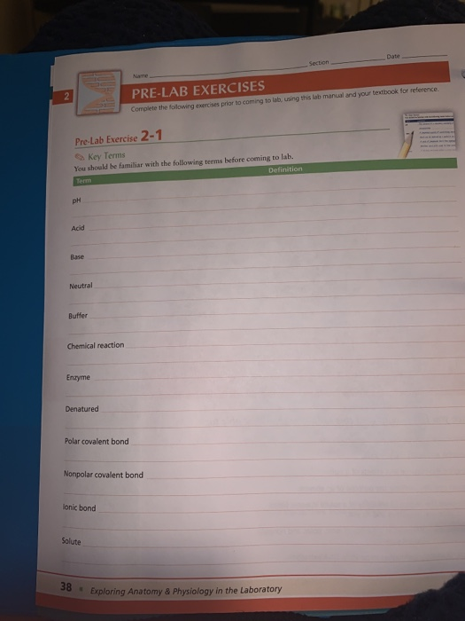 Solved PRE-LAB EXERCISES Complete the following exercises | Chegg.com