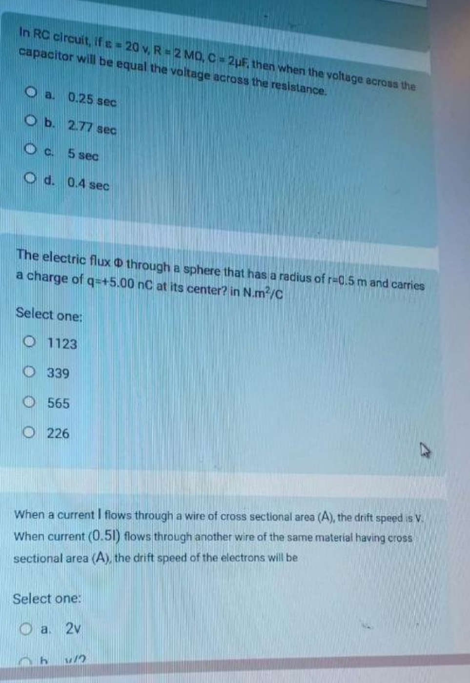 Solved In RC circuit, if E=20V,R=2MO,C=2μF, ﻿then when the | Chegg.com
