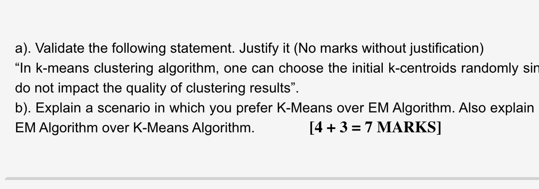 Solved a). Validate the following statement. Justify it (No | Chegg.com