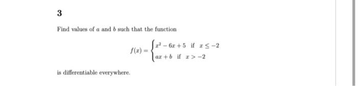 Solved Find Values Of A And B Such That The 5075