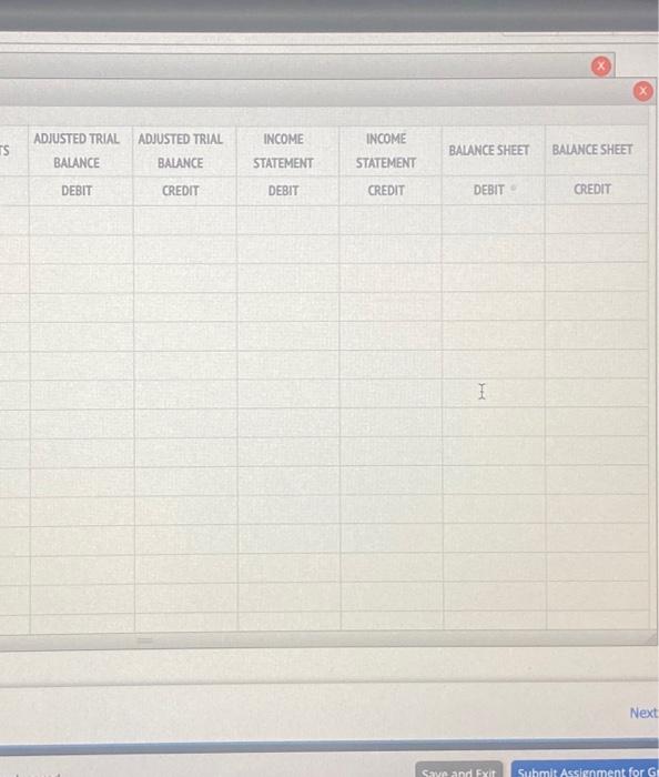 Solved Adjustments and Work Sheet Showing a Net Loss | Chegg.com