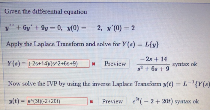 Solved Given the differential equation y"' + 6y' + 9y = 0, | Chegg.com