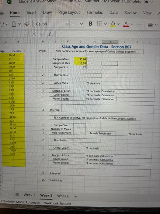 Solved Home Insert Draw Page Layout Formulas Data Review | Chegg.com