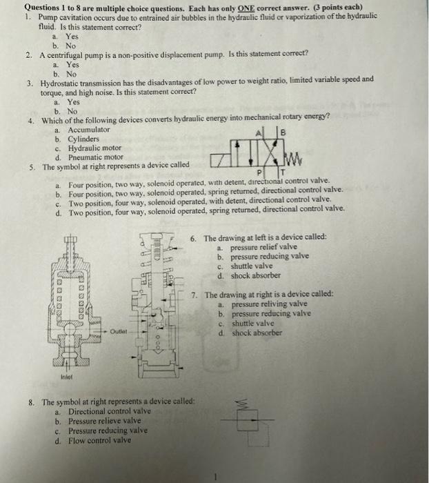 Solved Questions 1 to 8 are multiple choice questions. Each | Chegg.com