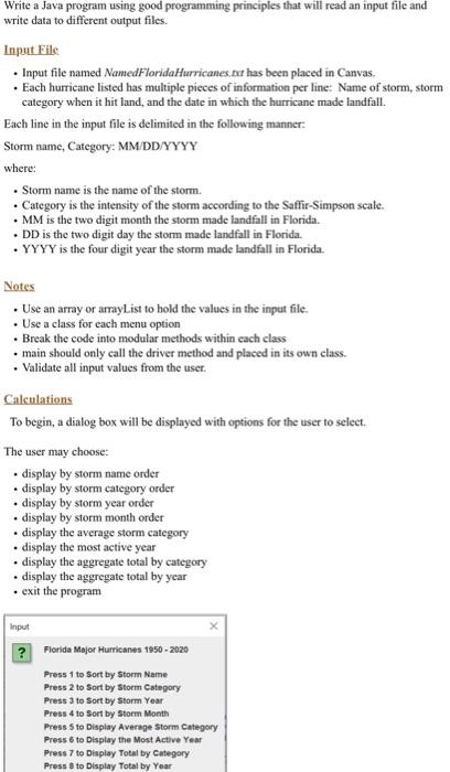 Solved Notes Use An Array Or Arraylist To Hold The Values