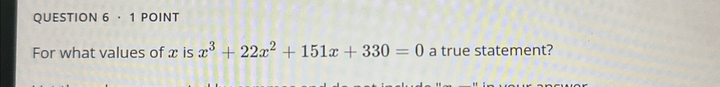 Solved QUESTION 6 - 1 ﻿POINTFor what values of x ﻿is | Chegg.com