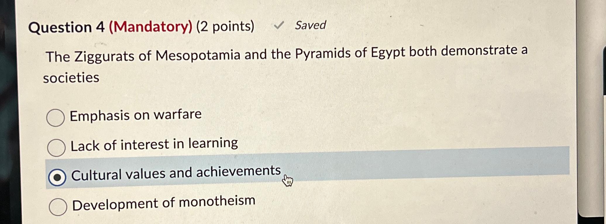 Solved Question 4 (Mandatory) (2 points) SavedThe | Chegg.com Solved Question 4 (Mandatory) (2 points) SavedThe | Chegg.com