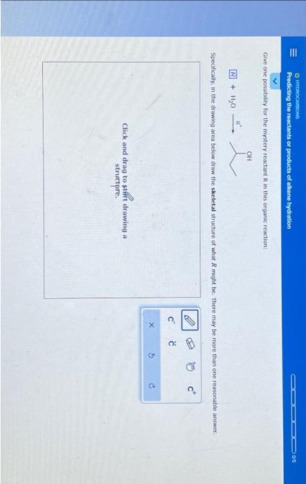 Solved O HYDROCARBONS Predicting the reactants or products | Chegg.com