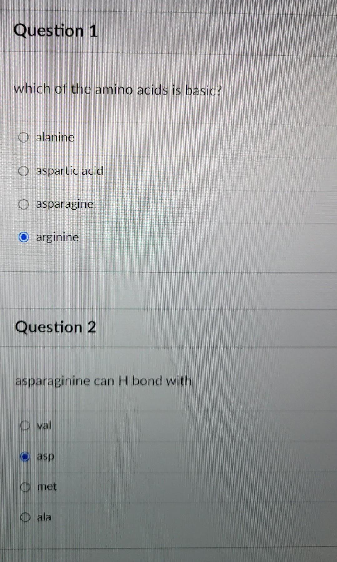 Solved which of the amino acids is basic? alanine aspartic | Chegg.com
