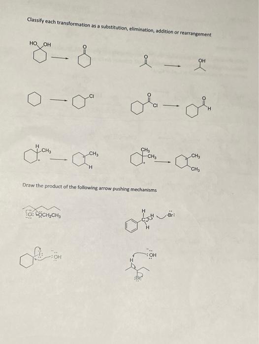 Solved Classify each transformation as a substitution, | Chegg.com