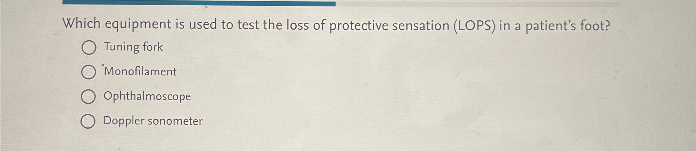 Solved Which equipment is used to test the loss of | Chegg.com