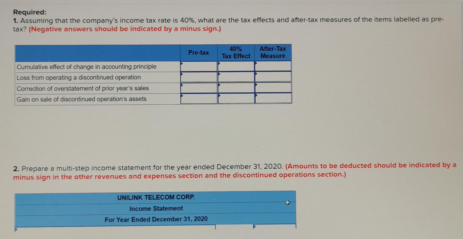 Solved Problem 13-6A Presenting items in an income statement | Chegg.com