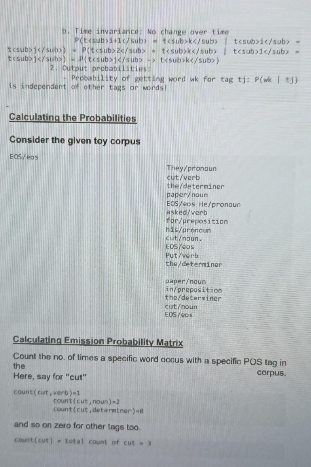 Solved Aim: POS tagging or part-of-speech tagging is the | Chegg.com