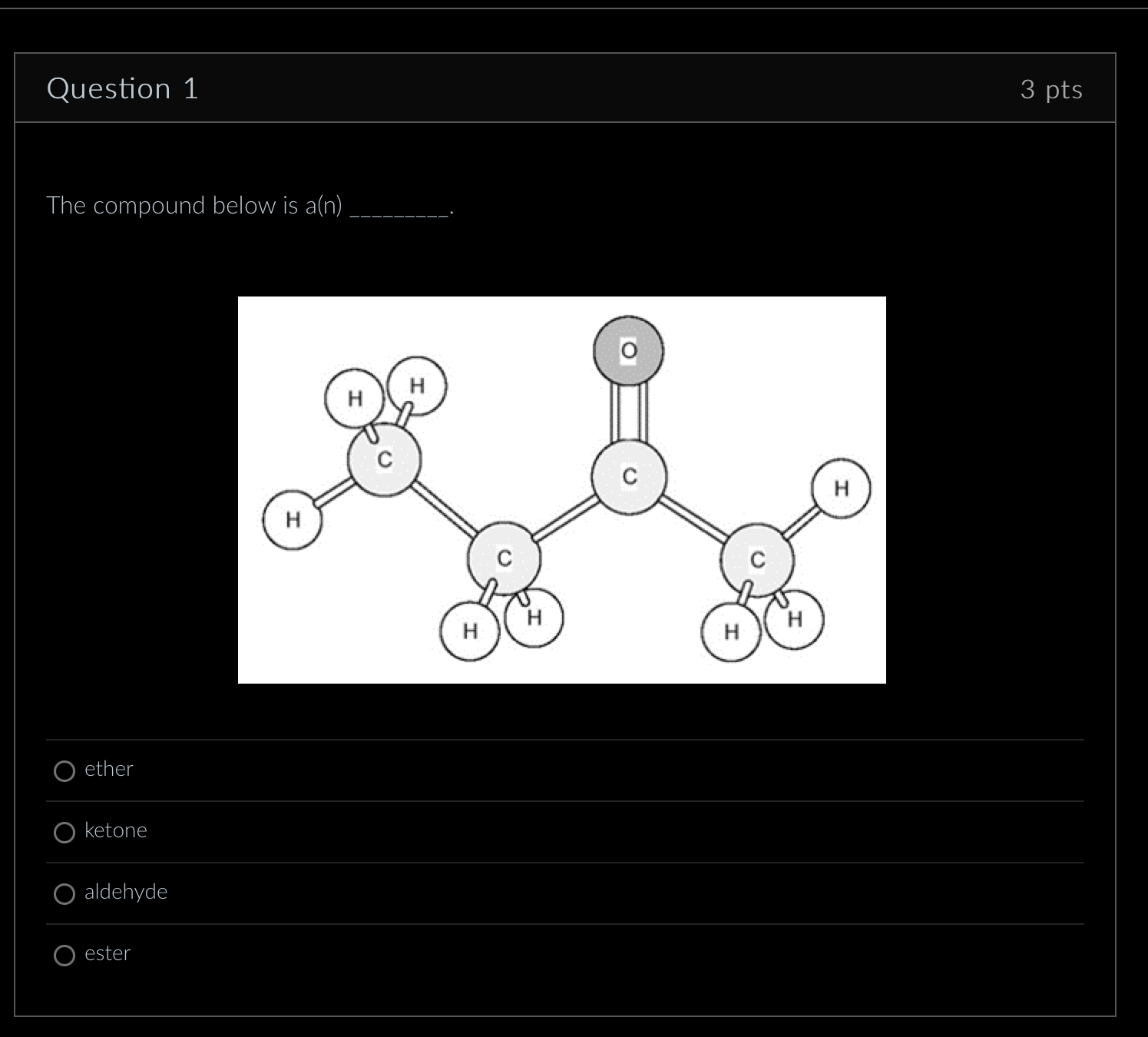 Solved Question 13 ﻿ptsThe compound below is | Chegg.com