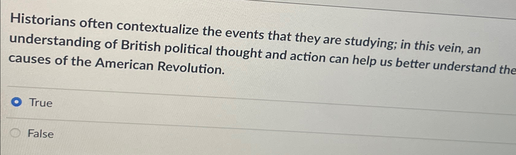 Solved Historians often contextualize the events that they | Chegg.com