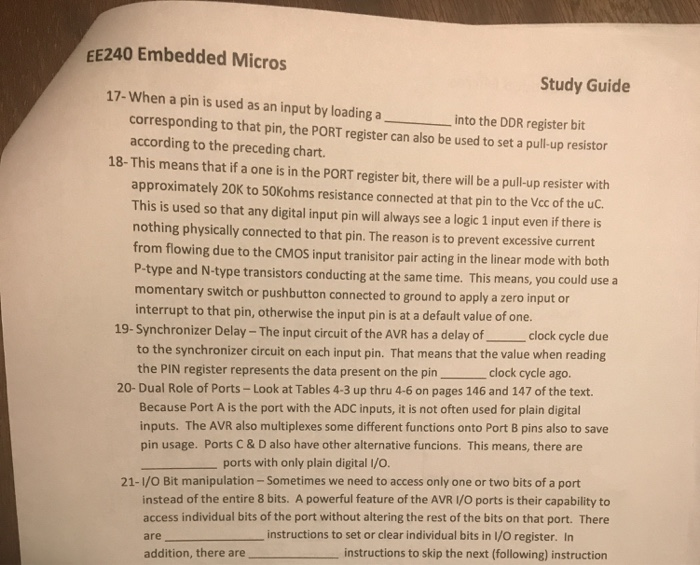 ATmega328P-PU PDIP Port Register Addressing (from the | Chegg.com