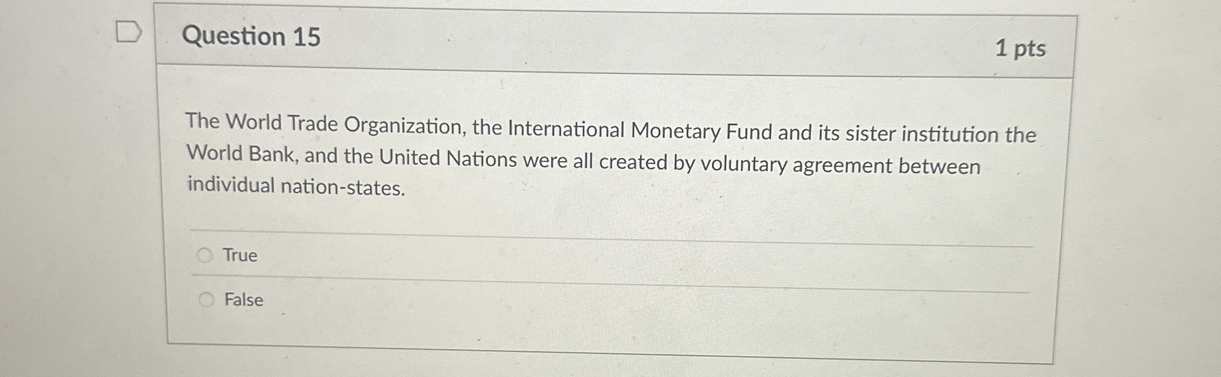 Solved Question 151 ﻿ptsThe World Trade Organization, the | Chegg.com