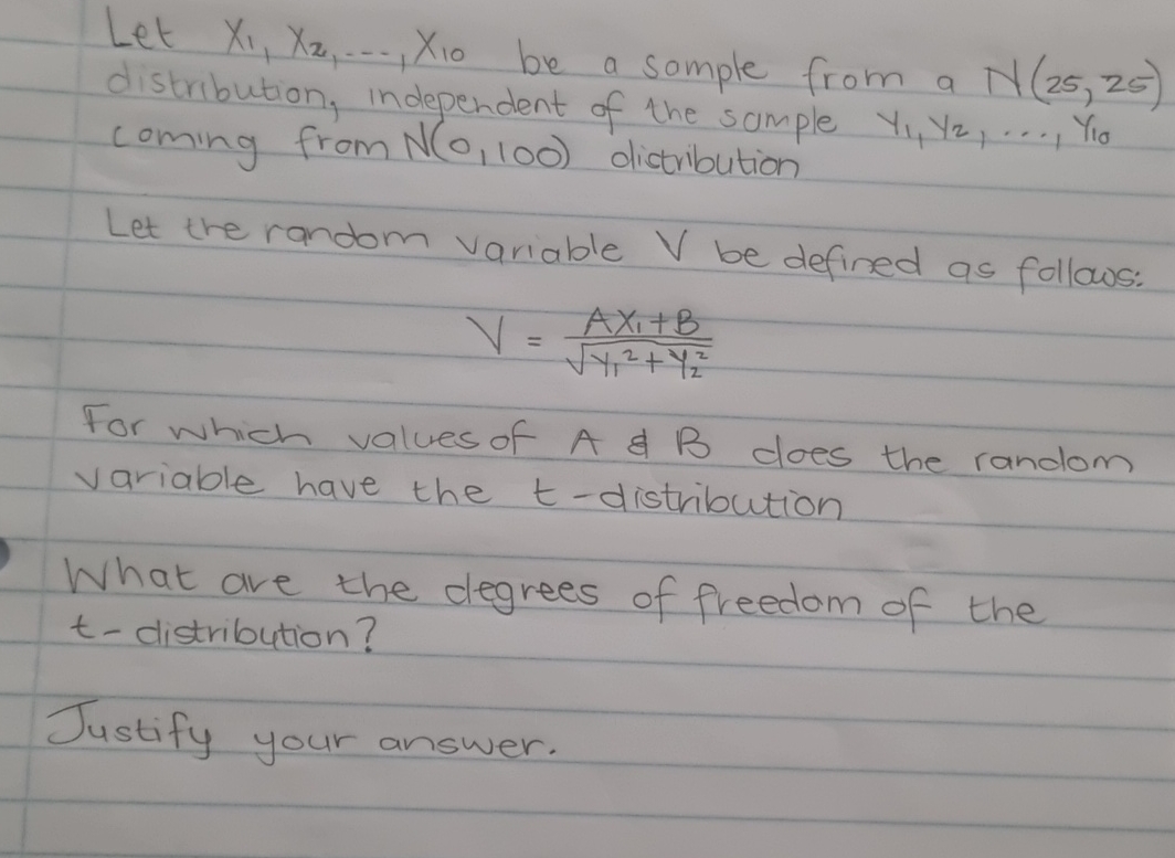 Solved Let X1,X2,...,X10 ﻿be a sample from a | Chegg.com
