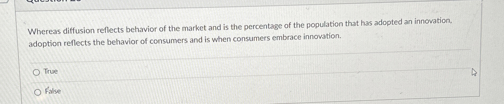 Solved Whereas diffusion reflects behavior of the market and | Chegg.com