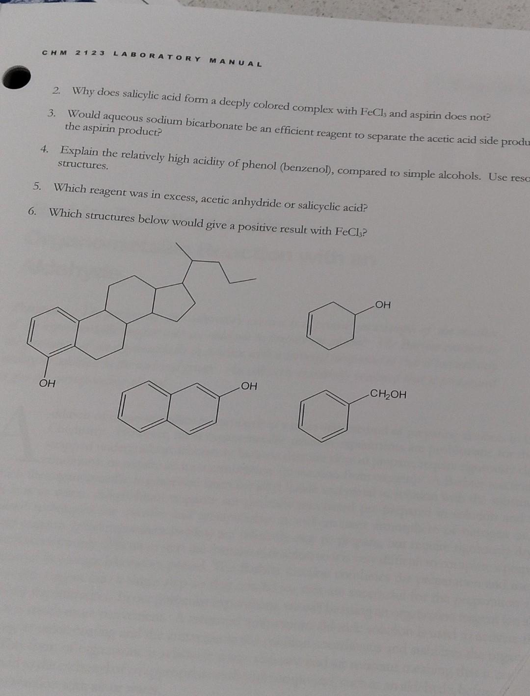 Solved 4 and 6 please! 4. explain thr relatively high | Chegg.com