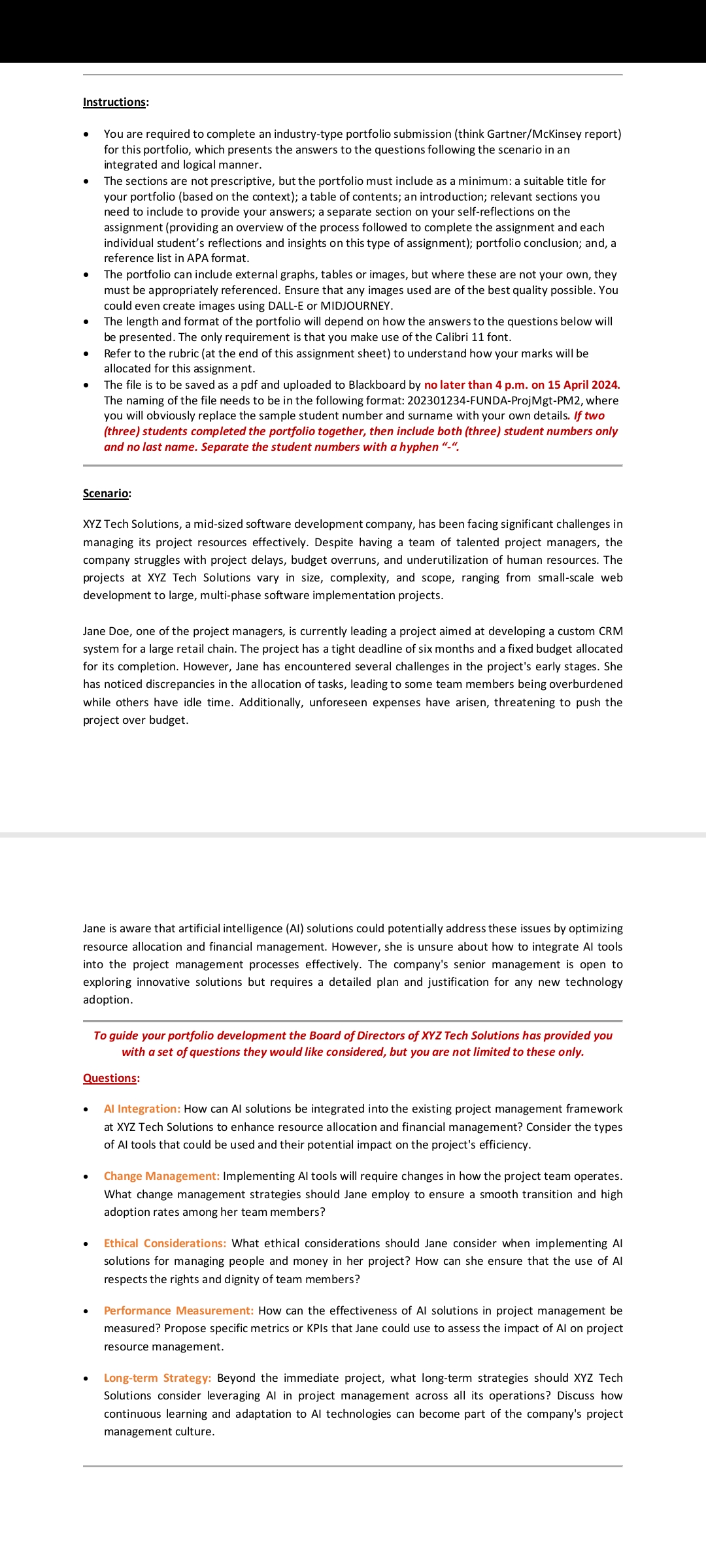 Solved Instructions:You are required to complete an | Chegg.com