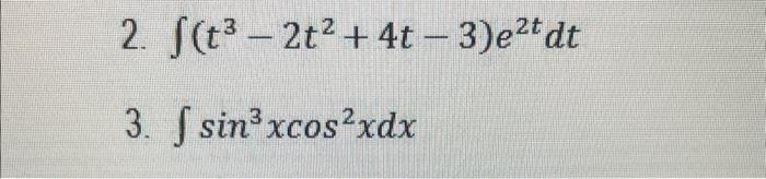Solved Evaluar las siguientes integrales: 1. \\( \\int \\ln | Chegg.com