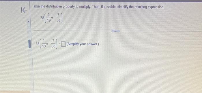 Solved Use the distributive property to multiply. Then, if | Chegg.com