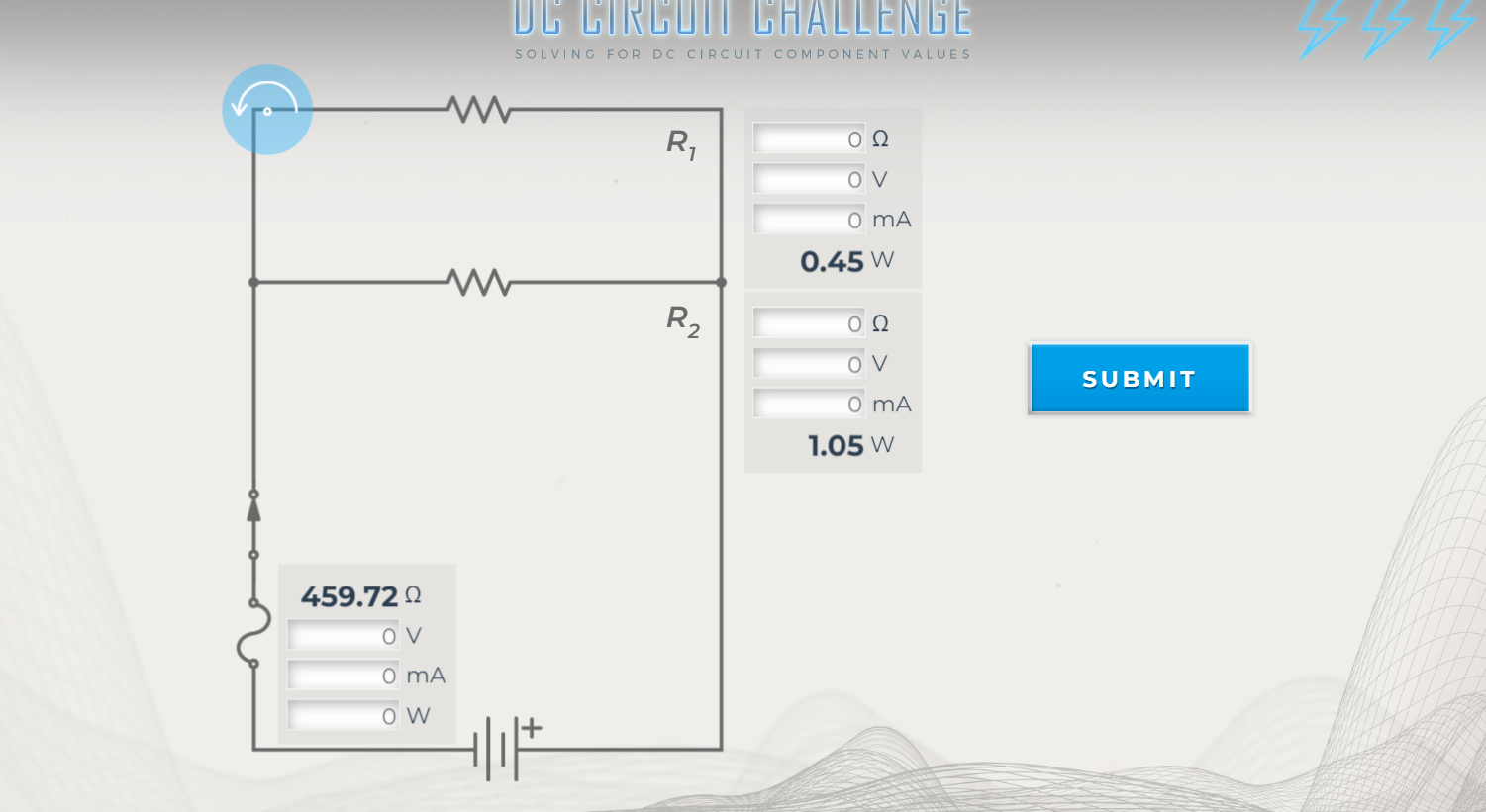 Solved Solving For Dc Circuit Component Values