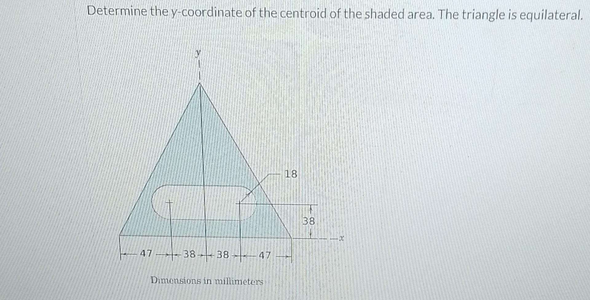 Solved We can break this shape into two parts: Area 1 is a | Chegg.com