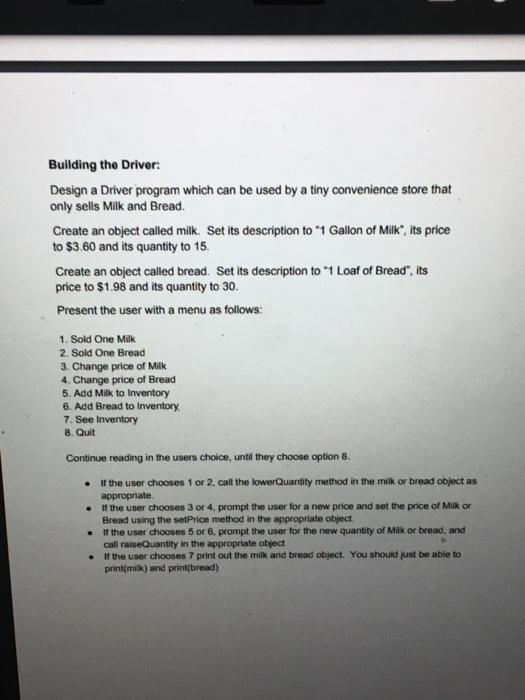 Solved Concept Summary: 1. Class design 2. Encapsulation, | Chegg.com