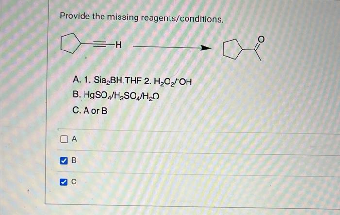 Solved Provide the missing reagents/conditions. | Chegg.com